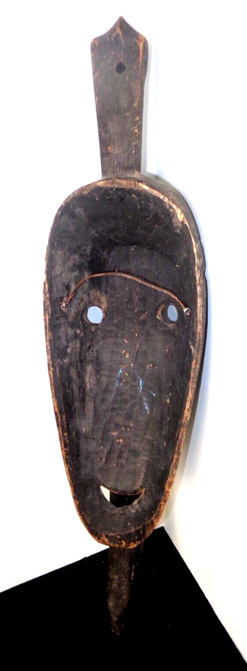Vintage Wood Canoe Prow Mask Sepik River Papua New Guinea w/ Long Nose ...