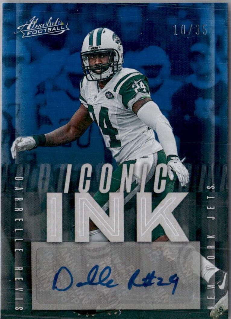 2023 Panini Absolute - Iconic Ink Darrelle Revis #II-DR Blue /35 (AU ...