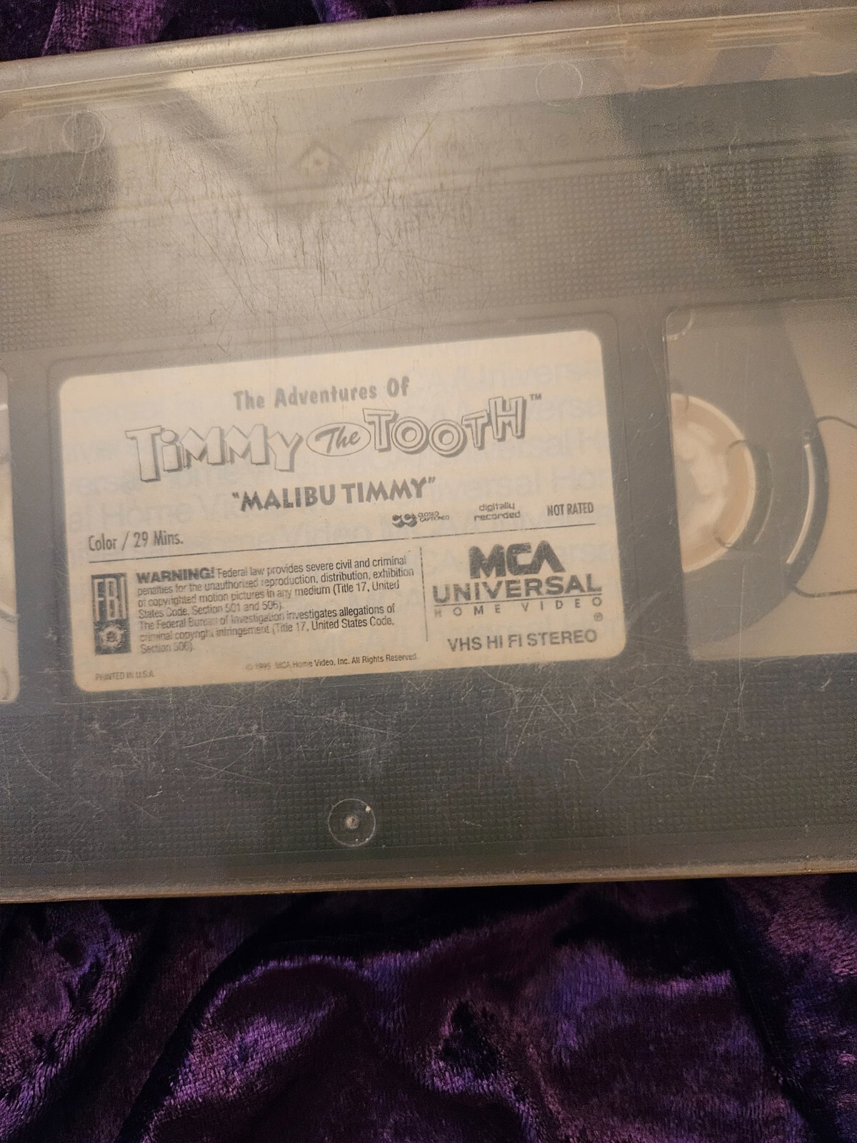 Adventures of Timmy the Tooth, The - Malibu Timmy (VHS, 1995, clamshell ...