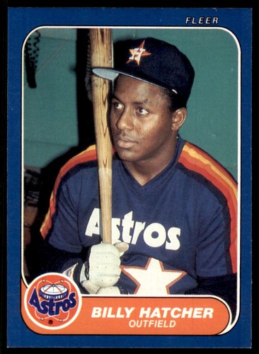 1986 FLEER UPDATE BILLY HATCHER HOUSTON ASTROS #U-49 | eBay