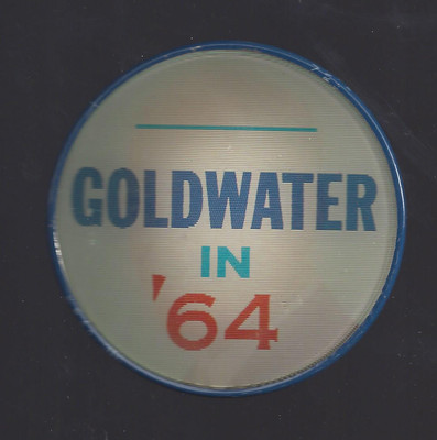 1964 GOLDWATER IN '64 BLUE BORDERED 3" FLASHER CAMPAIGN BUTTON | eBay