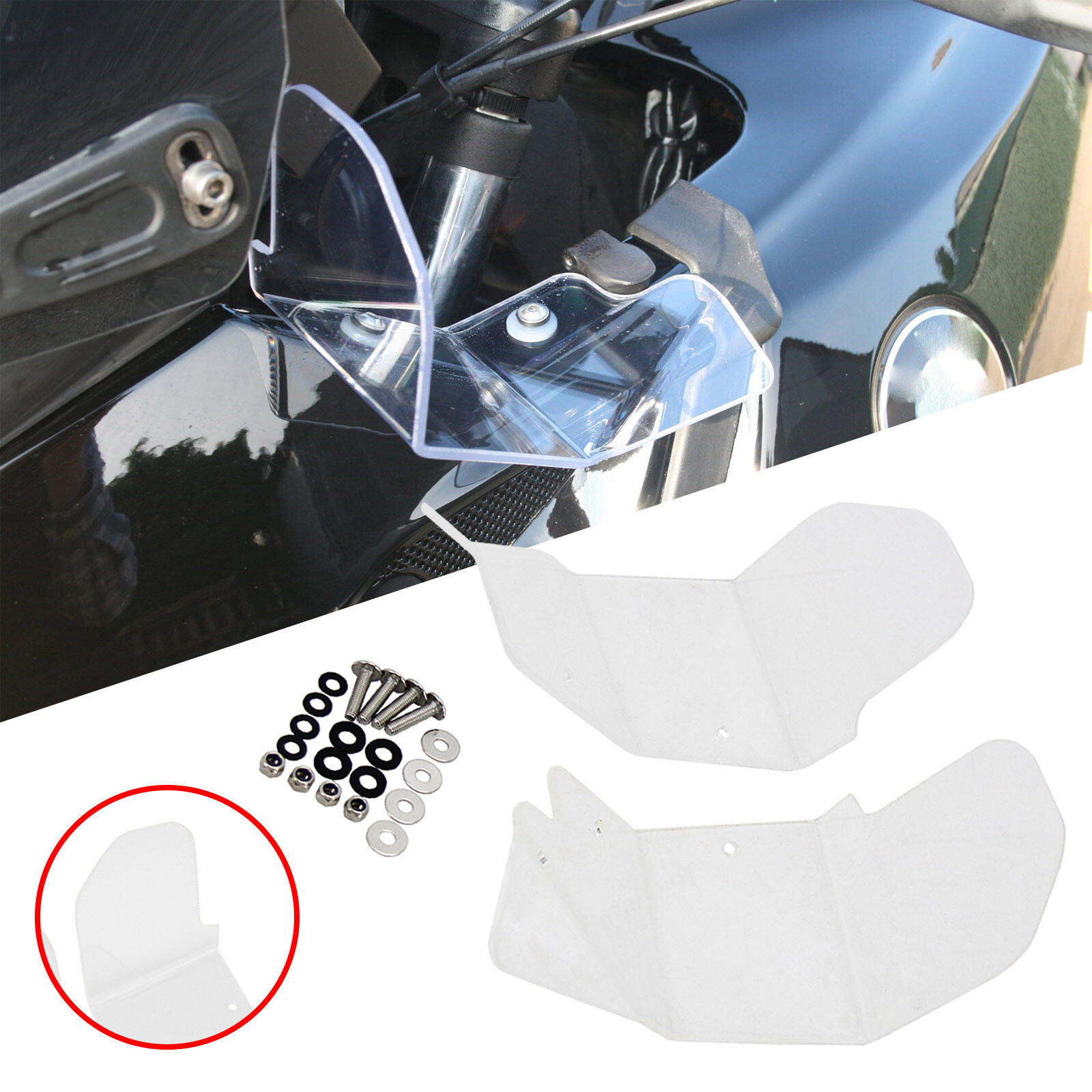 Fit For BMW R1150GS R1150GSA Side Windshield Windscreen Panel Wind ...