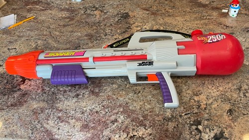 Larami Super Soaker CPS 2500 Red Water Gun W Strap 1997 Tested | eBay