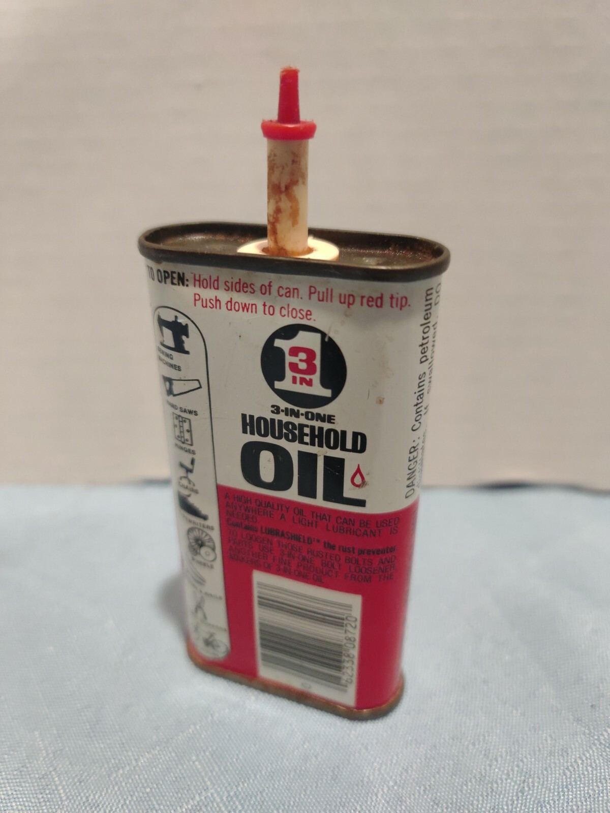 Vintage 3-in-One HOUSEHOLD OIL | 3 oz. Tin Can | 3-in-1 | Boyle-Midway ...