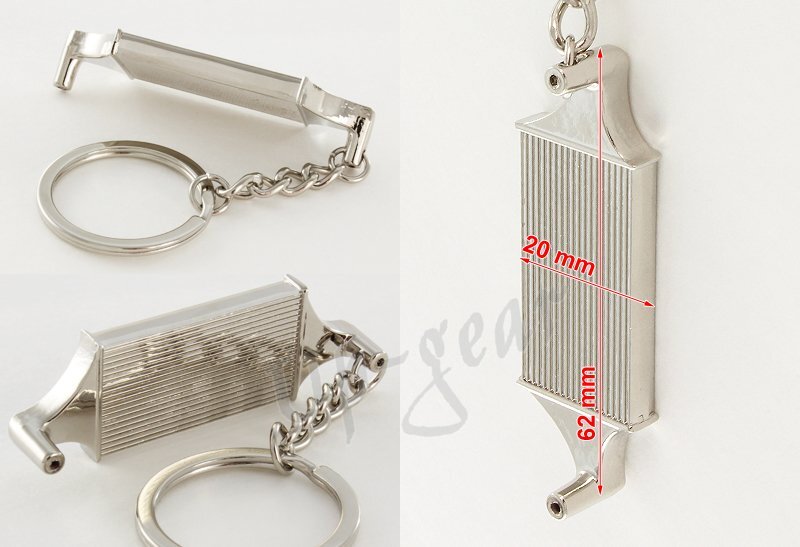 JDM Mini Turbo Boost Front Mount Intercooler Style Key Chain Ring Key ...