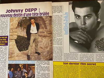 Johnny Depp, Two Page Vintage Large Format Foreign Clipping | eBay UK