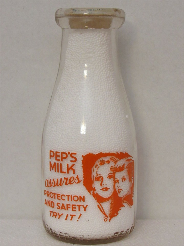 TRPP Milk Bottle Peplau Peplau's Dairy New Britain CT HARTFORD COUNTY ...