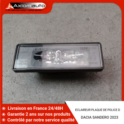 🇫🇷 ECLAIREUR PLAQUE DE POLICE DROIT DACIA SANDERO 2008- ♻️ 265101139R ...