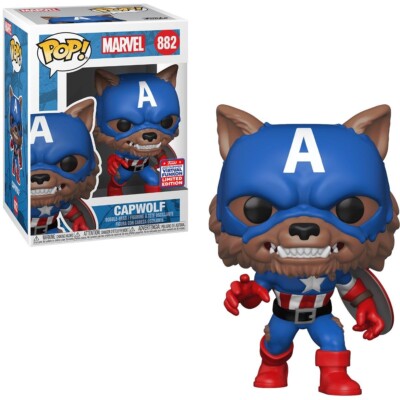 Funko Pop! Captain America - Capwolf Year of the Shield 882 2021 ...
