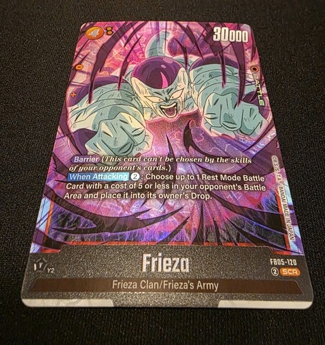 Frieza FB05-120 SCR Secret Rare New Adventure Dragon Ball Super Fusion ...
