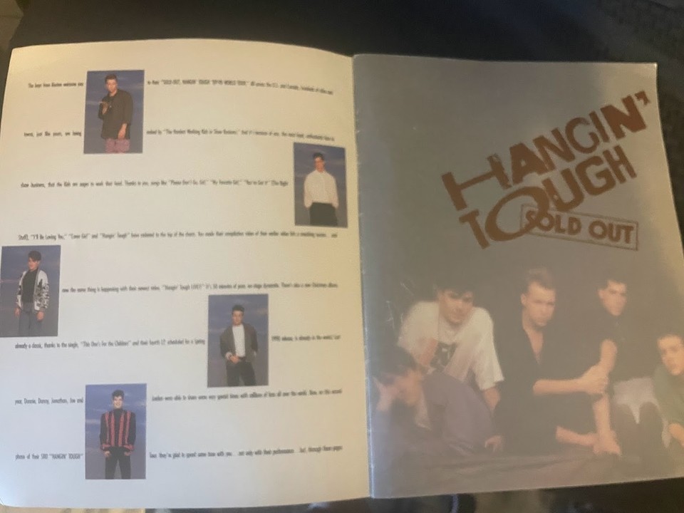 NEW KIDS ON THE BLOCK 1989 Hangin Tough Tour Concert Program Book | eBay