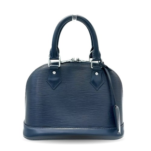 Louis Vuitton Alma BB Epi 2WAY Handbag Mini Shoulder with Strap Navy Used | eBay