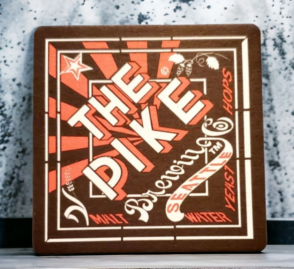 Pike Brewing Co Beer Coaster – Seattle WA – Craft Bar Collectible ...