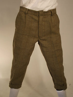 New Tweed Plus Fours Green Country Sport Breech Trousers Shooting ...