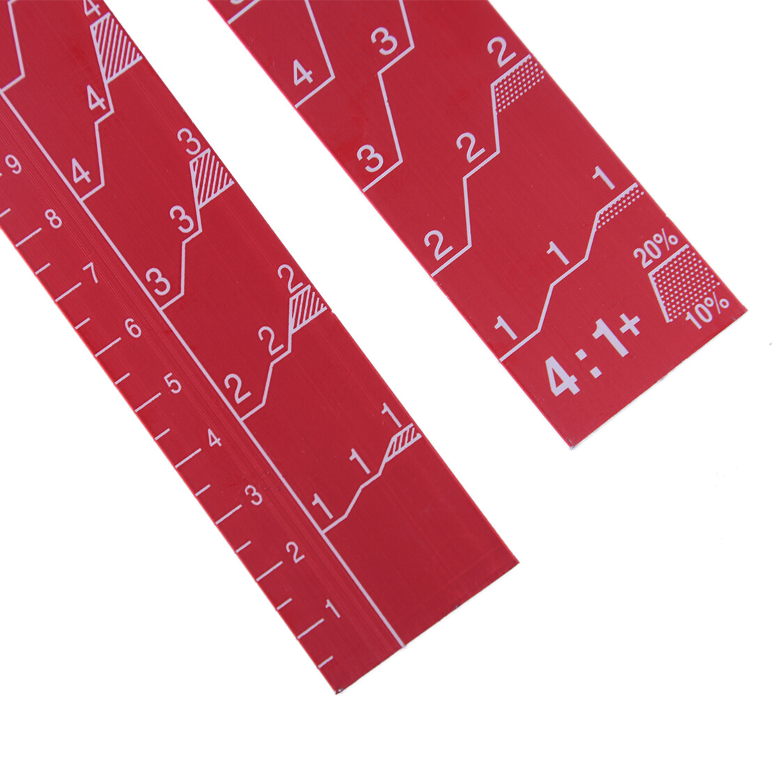 Aluminum Auto Mixing Scale Measuring Stirring Sticks Paint Ruler Tool ...