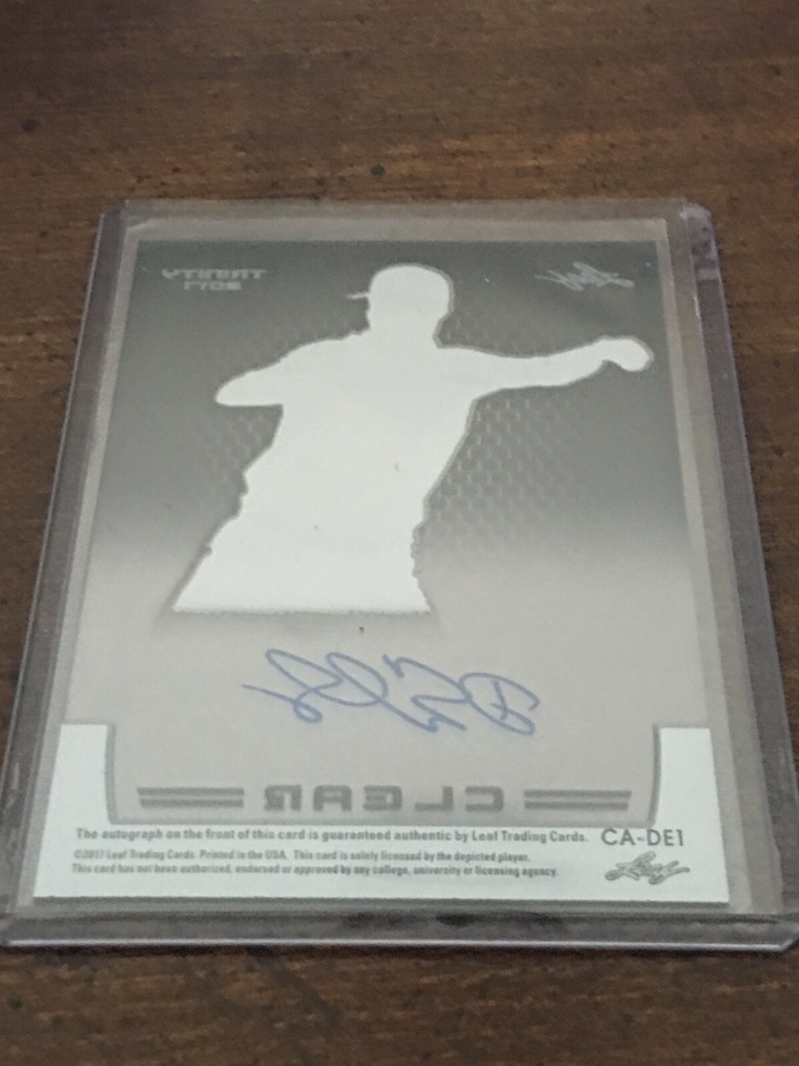 DREW ELLIS 2017 LEAF TRINITY CLEAR AUTOGRAPH CARD DIAMONDBACKS ROOKIE ...