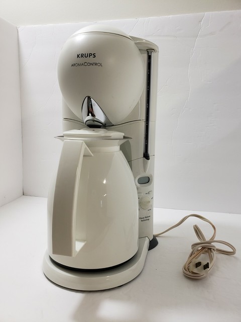 Krups Aroma Control Type 199 10 Cup Coffee Maker White w/ Programmable ...