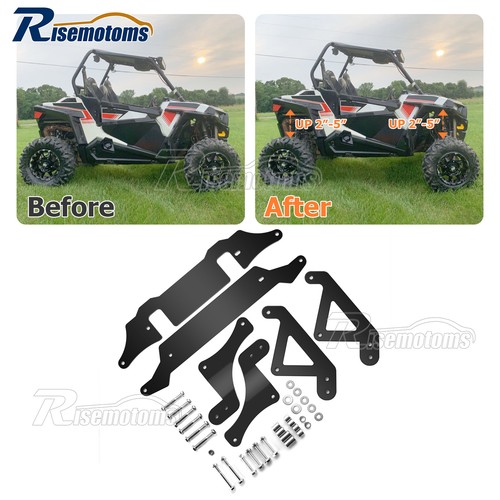 Black Front Rear 2-5" Lift Kit Smooth Rider Fit POLARIS RZR 900-S / 900 ...