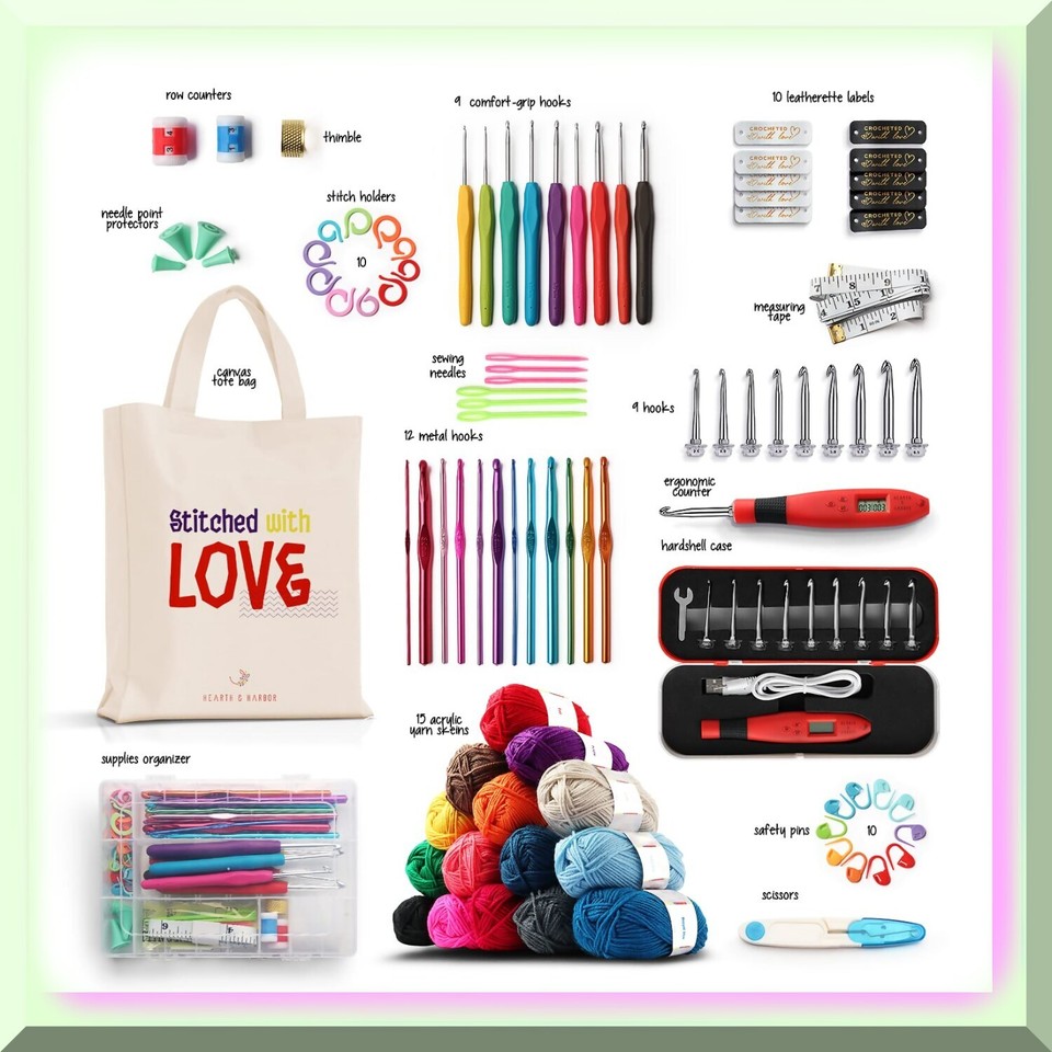 Amigurumi Pro Crochet Kit: Complete Beginner's Set with Counting ...