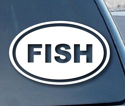 FISH Love Fishing Car Vinyl Decal for Cars, Trucks Vinyl Decals Sticker ...