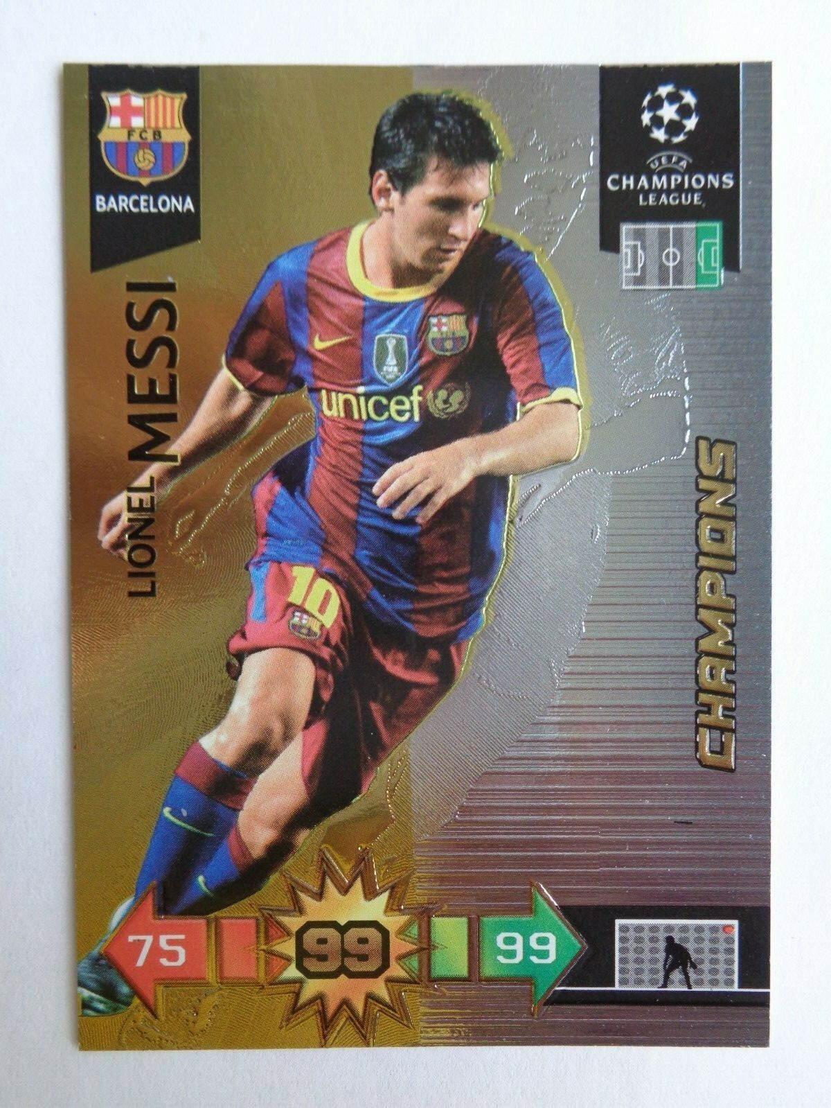 Panini Adrenalyn XL Champions League 2010 2011 Lionel Messi Champion ...