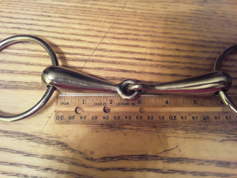 New Hollow mouth snaffle bit 5 and 1/2 in | eBay