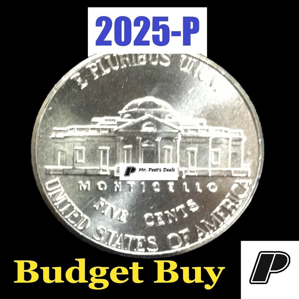 (1 Coin) 2025 P Jefferson Nickels from Rolls LOW BUDGET BUY 2nds | eBay