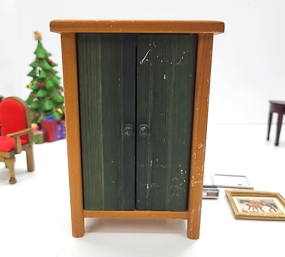 Vtg Town Square Miniature Family w Assorted Dollhouse Furniture and ...