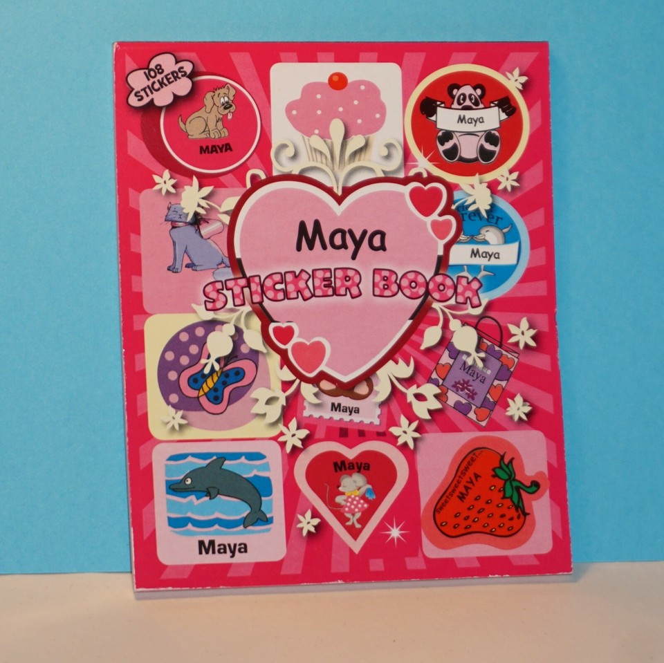 Stick N Mix Sticker Book Personalized Choose Name Boy Girls Fun & Funky ...