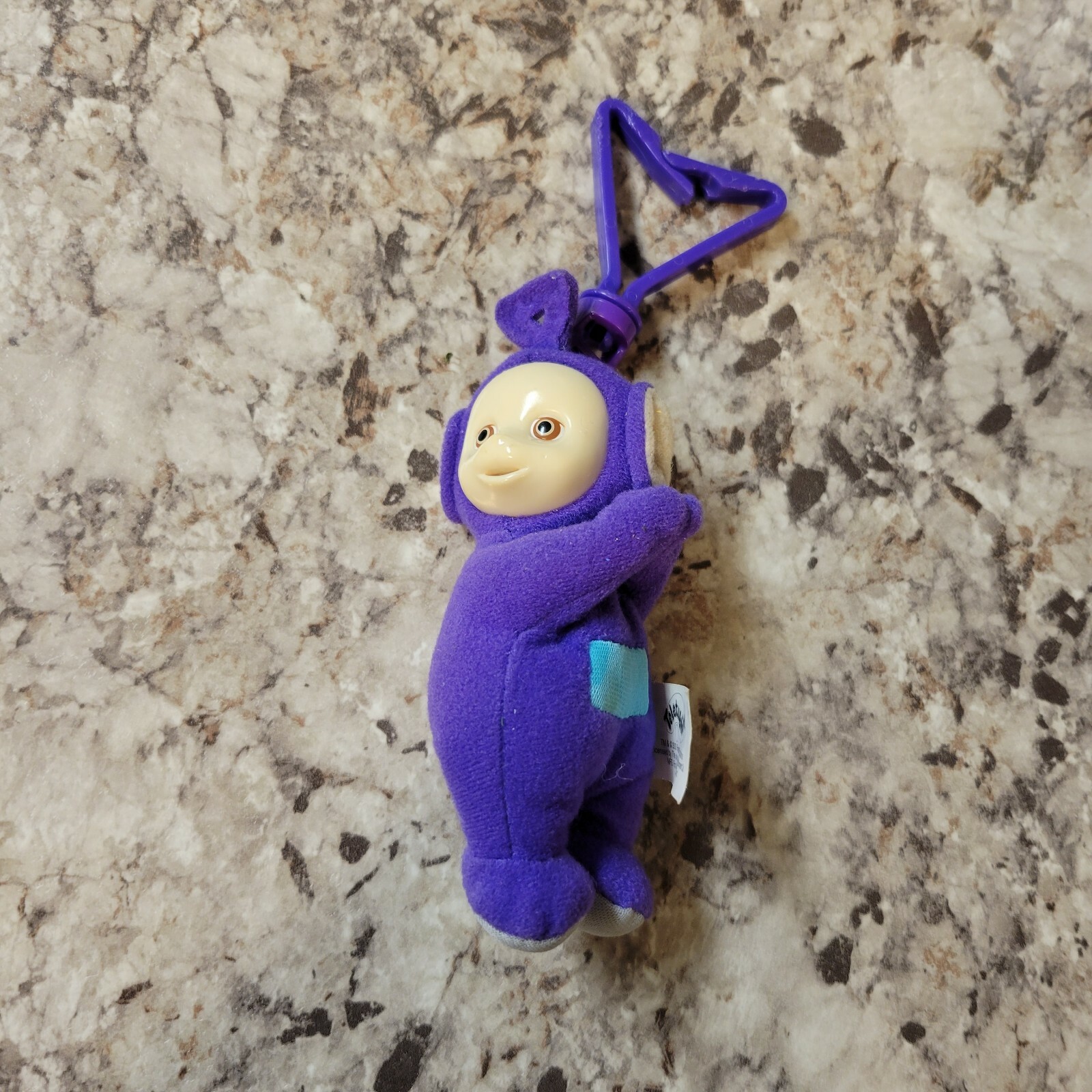 Teletubbies Tinky Winky Clip On Carabiner Purple 5" Happy Meal Key ...