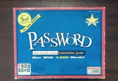 Password 3rd Edition - The Classic Word Association Game! Endless Games 2002 632468002502| eBay