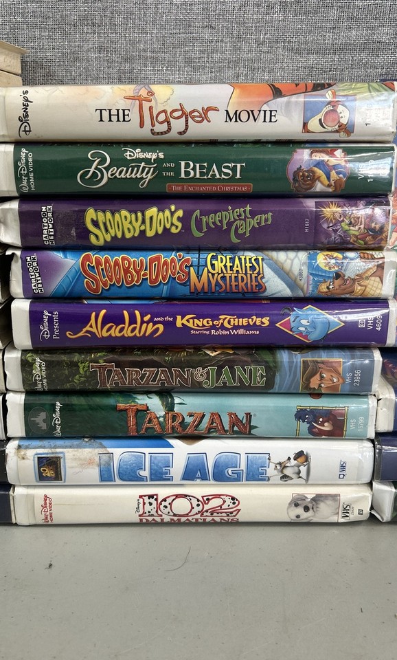 Disney Warner Bros Cartoon Network VHS Lot Animated Kids Family ...