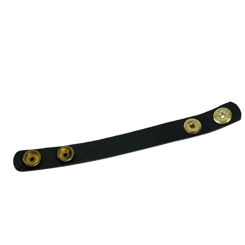 Belt Keeper Leather 2-Snap BPB 3/4" Wide Brass Snaps fits belts up to 2 ...