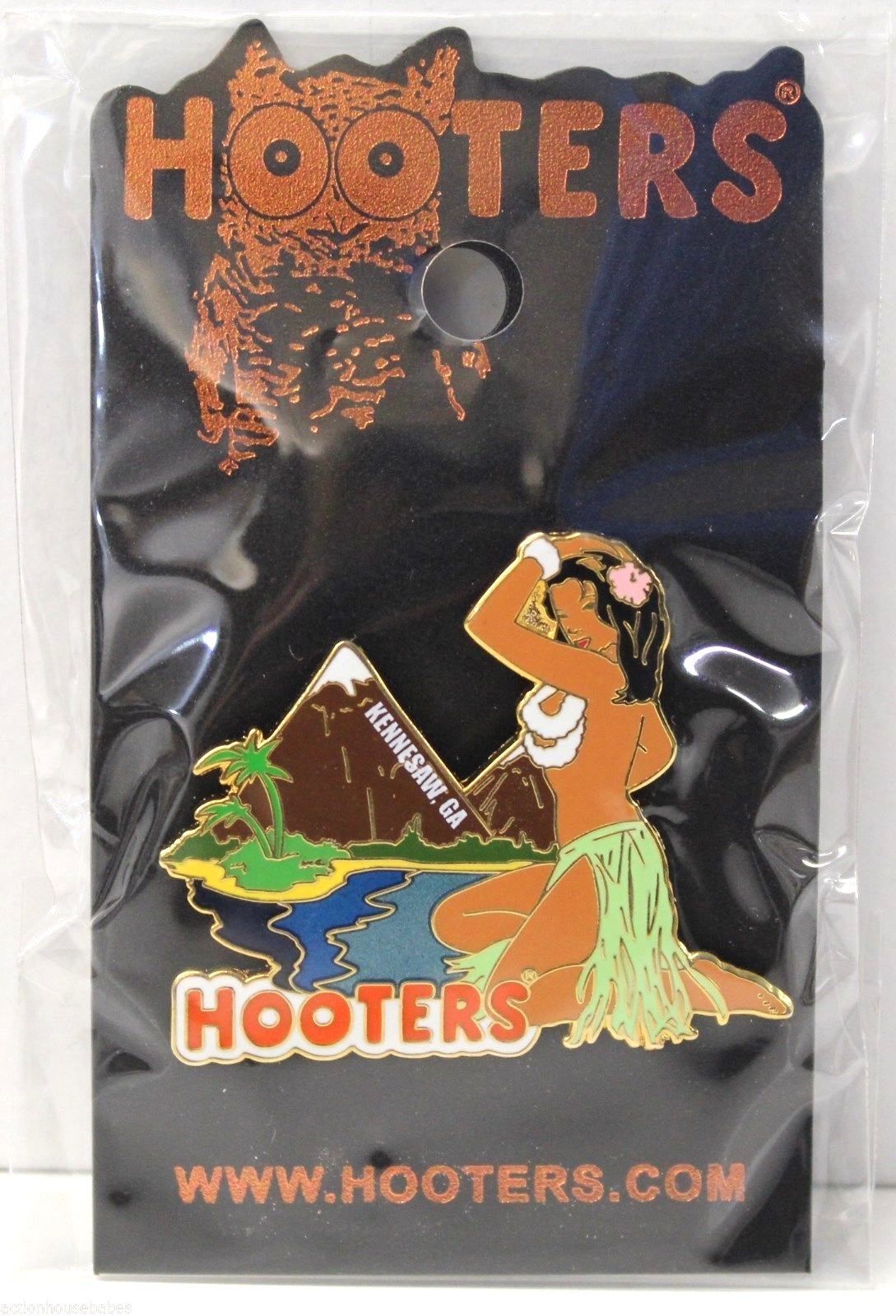 HOOTERS HAWAIIAN HAWAII HULA BLACK HAIR GIRL VOLCANO KENNESAW GA ...