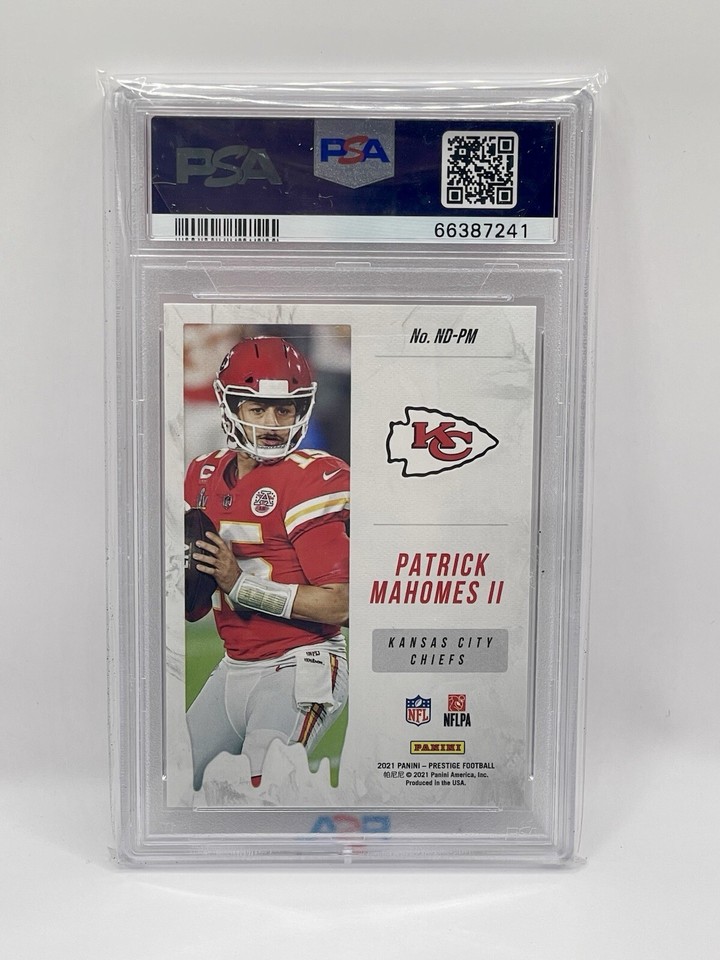 2021 Prestige Patrick Mahomes II NFL DRIP Chiefs #ND-PM PSA 9 MINT CASE ...