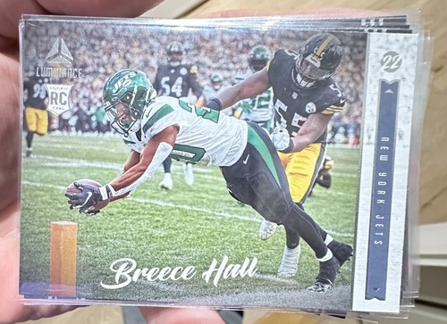 Breece Hall (RC) - 2022 Panini Chronicles Luminance Football #220 Jets ...