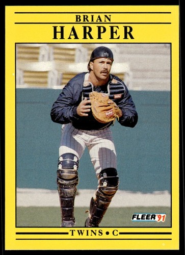 1991 Fleer Baseball Card Brian Harper Minnesota Twins #613 | eBay