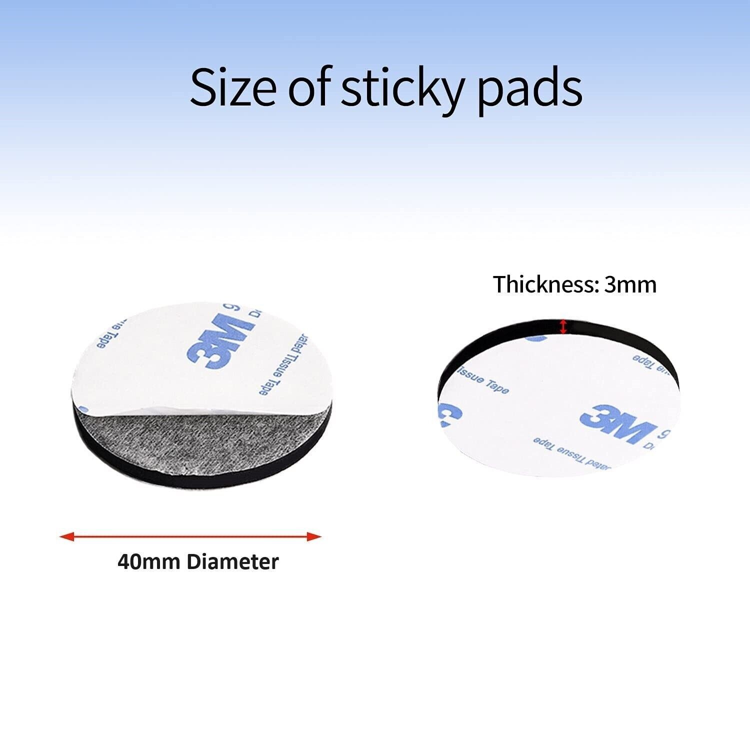 3M Sticky Pads Double Sided VHB Foam Adhesive Mounting Fixing Pad Round ...