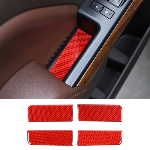 For Chevy Silverado GMC/SIERRA 14-18Red Carbon Door Handle Storage Box ...