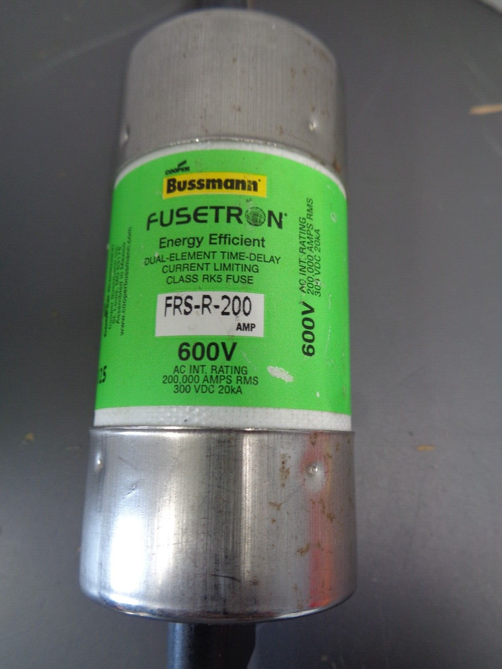 New Bussmann FRS R 200 Amp Fuse Class RK5 600 Volts Energy Efficient | eBay