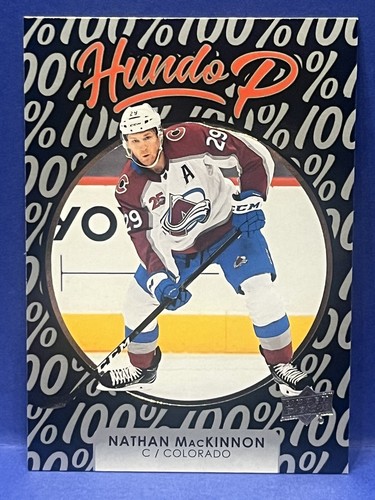 2021-22 Upper Deck Hockey Series 1 Nathan MacKinnon Hundo P Avalanche ...