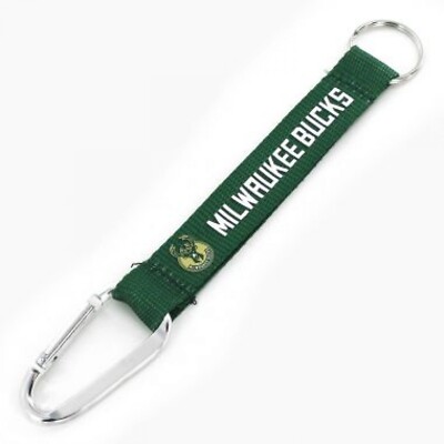 MILWAUKEE BUCKS (GREEN) CARABINER LANYARD KEYCHAIN | eBay