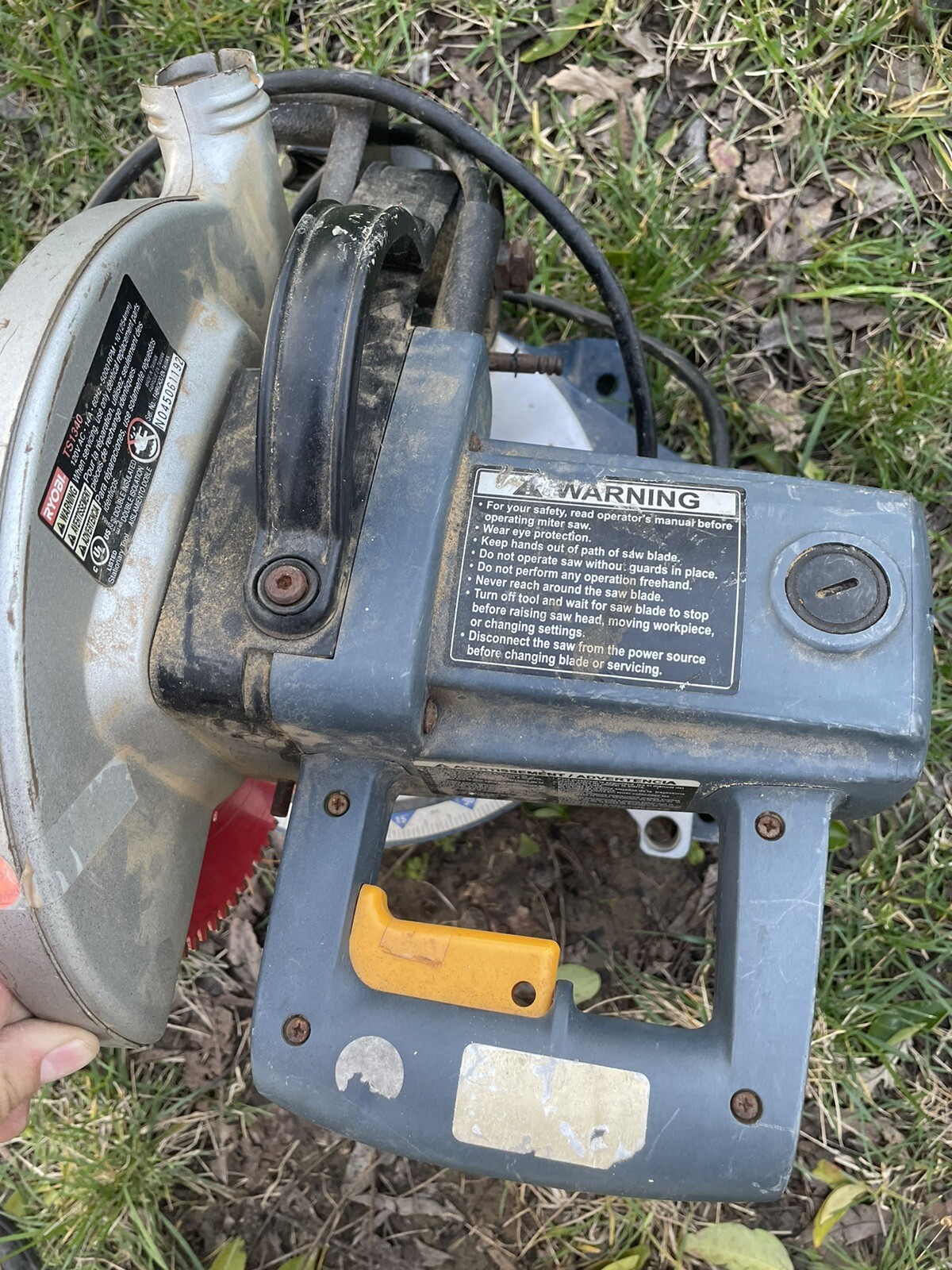 RYOBI TS1340 120V Compound Mitre Saw 10” 254mm Complete Tested Working ...