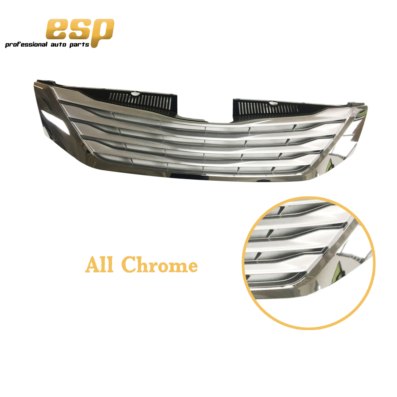 Front Grille Plastic All Chrome For 2011-2014 Toyota Sienna TO1200333 ...