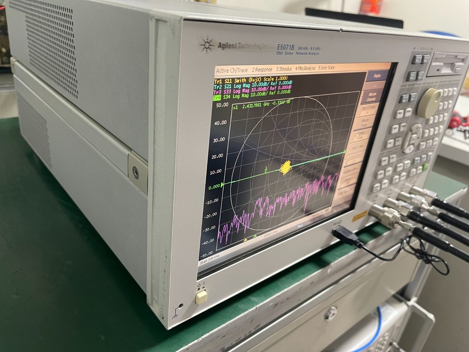 Agilent E5071B ENA RF Network Analyzer 300 kHz – 8.5 GHz , w/ opt. 015 ...