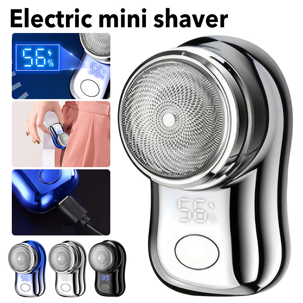 Tragbarer Mini-Elektrorasierer für Männer, wiederaufladbarer USB ...