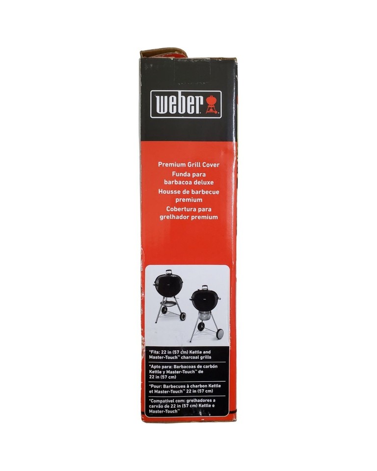 Genuine Weber Premium 22 inch Charcoal Grill Black Cover 7150WEB | eBay