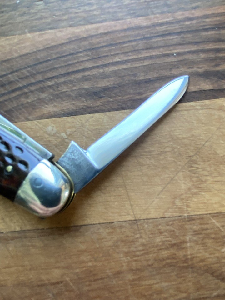 Vintage Case XX 6294 Jumbo Equal End Cigar Red Bone pocket Knife | eBay