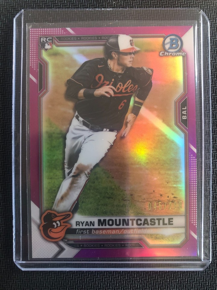 Ryan Mountcastle Rookie Card #/299 - 2021 Bowman Chrome Fuschia ...