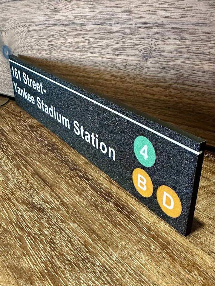 Yankee Stadium Subway Sign Replica 161 Street Bronx NYC MTA 3D Print ...